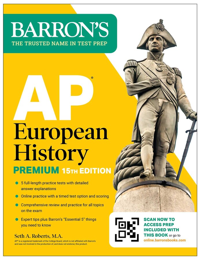 AP European History Premium, Fifteenth Edition: Prep Book with 5 ...