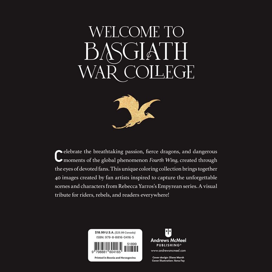 Fourth Wing: The Official Coloring Book | Book by Entangled | Official ...