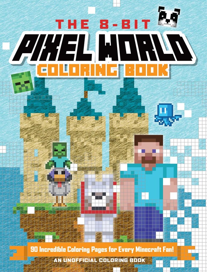 The 8-Bit Pixel World Coloring Book | Book by Andrews McMeel Publishing ...