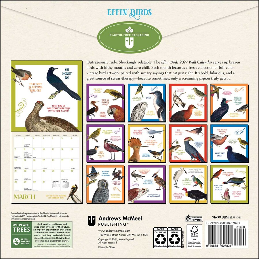 Effin' Birds 2027 Wall Calendar - Book Summary & Video | Official ...