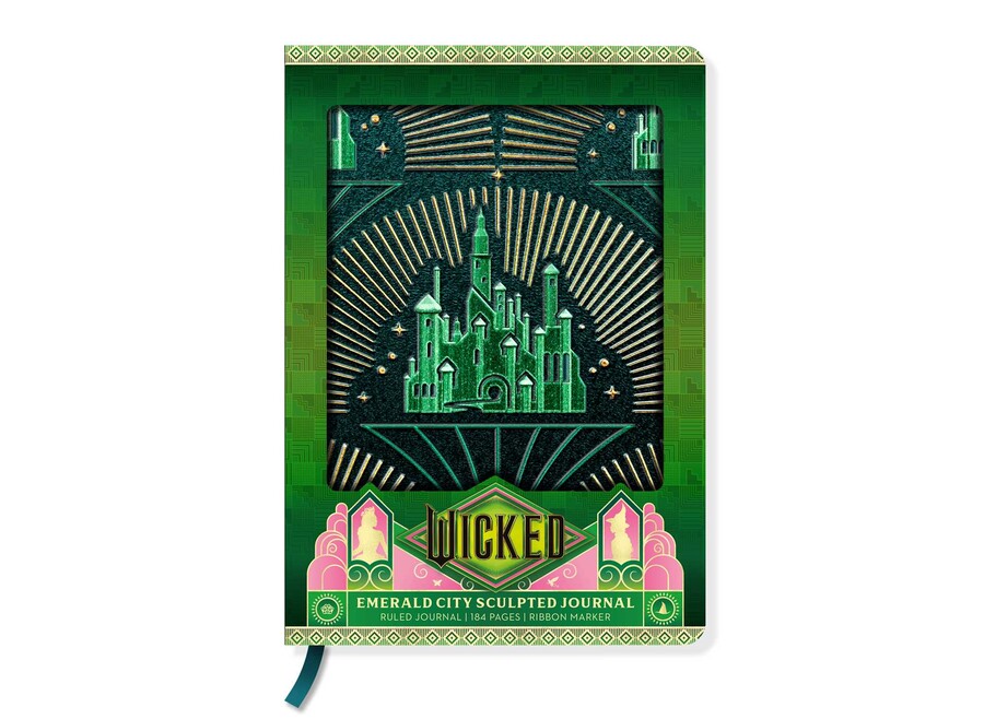 Wicked: Emerald City Sculpted Journal | Book by Insight Editions ...