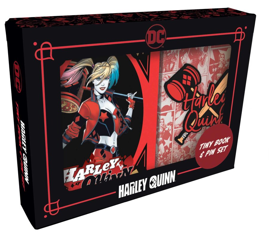 DC Comics: Harley Quinn Tiny Book and Pin Set - Book Summary & Video ...
