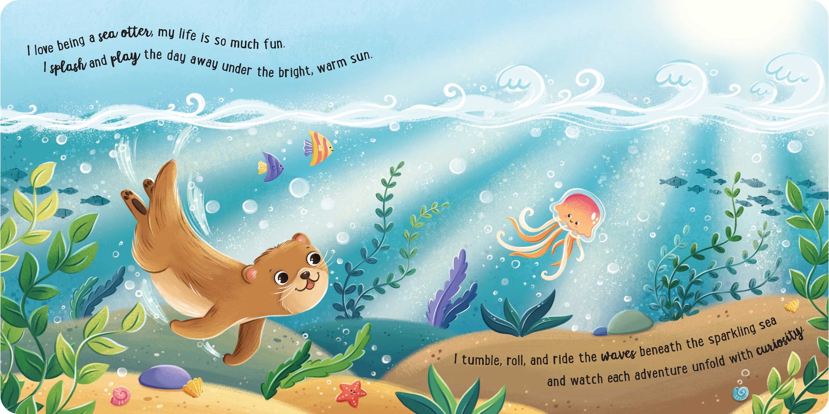 I Love Being a Sea Otter: Padded Board Book | Book by Em Bruce, Roksana ...