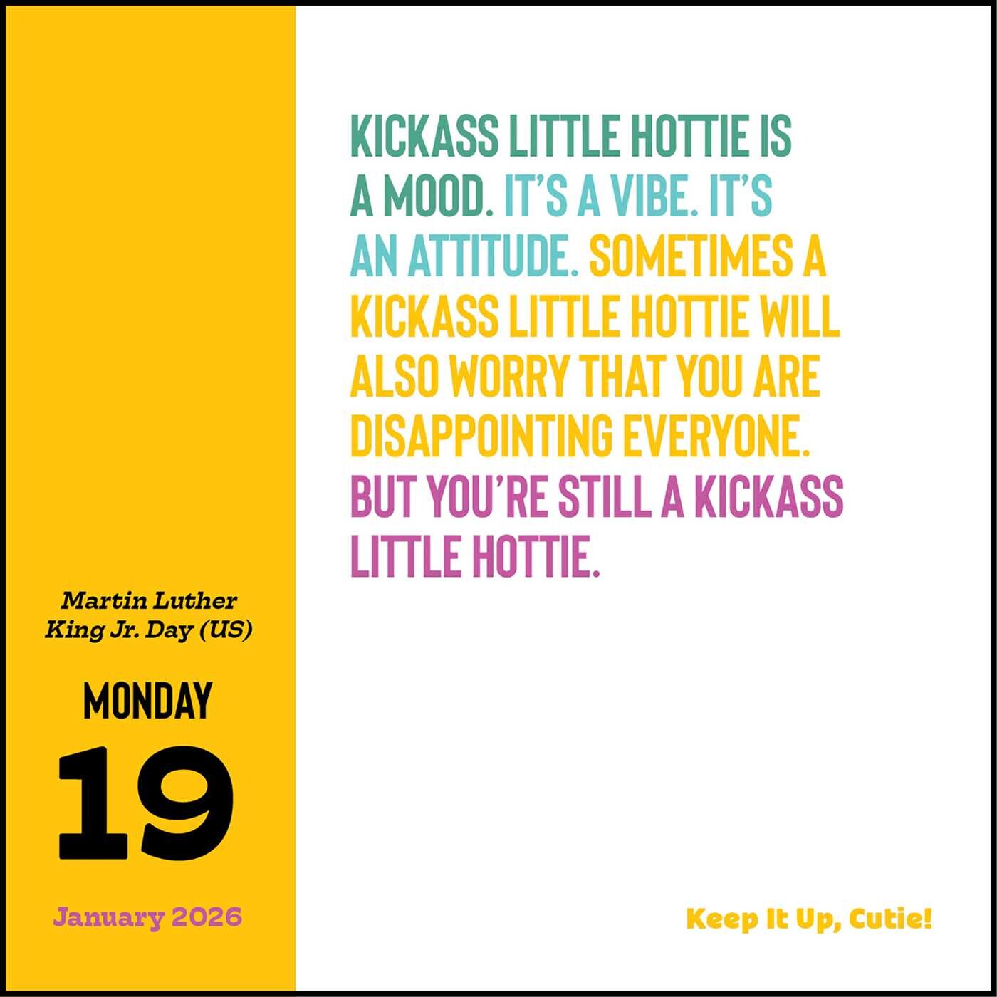 Keep It Up, Cutie! 2026 Day-to-Day Calendar - Book Summary & Video ...