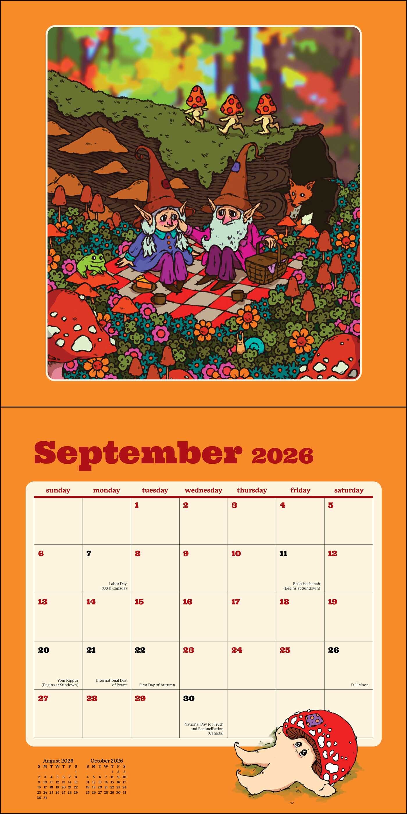 Autumnalwood 2026 Wall Calendar (Includes Stickers) - Book Summary ...