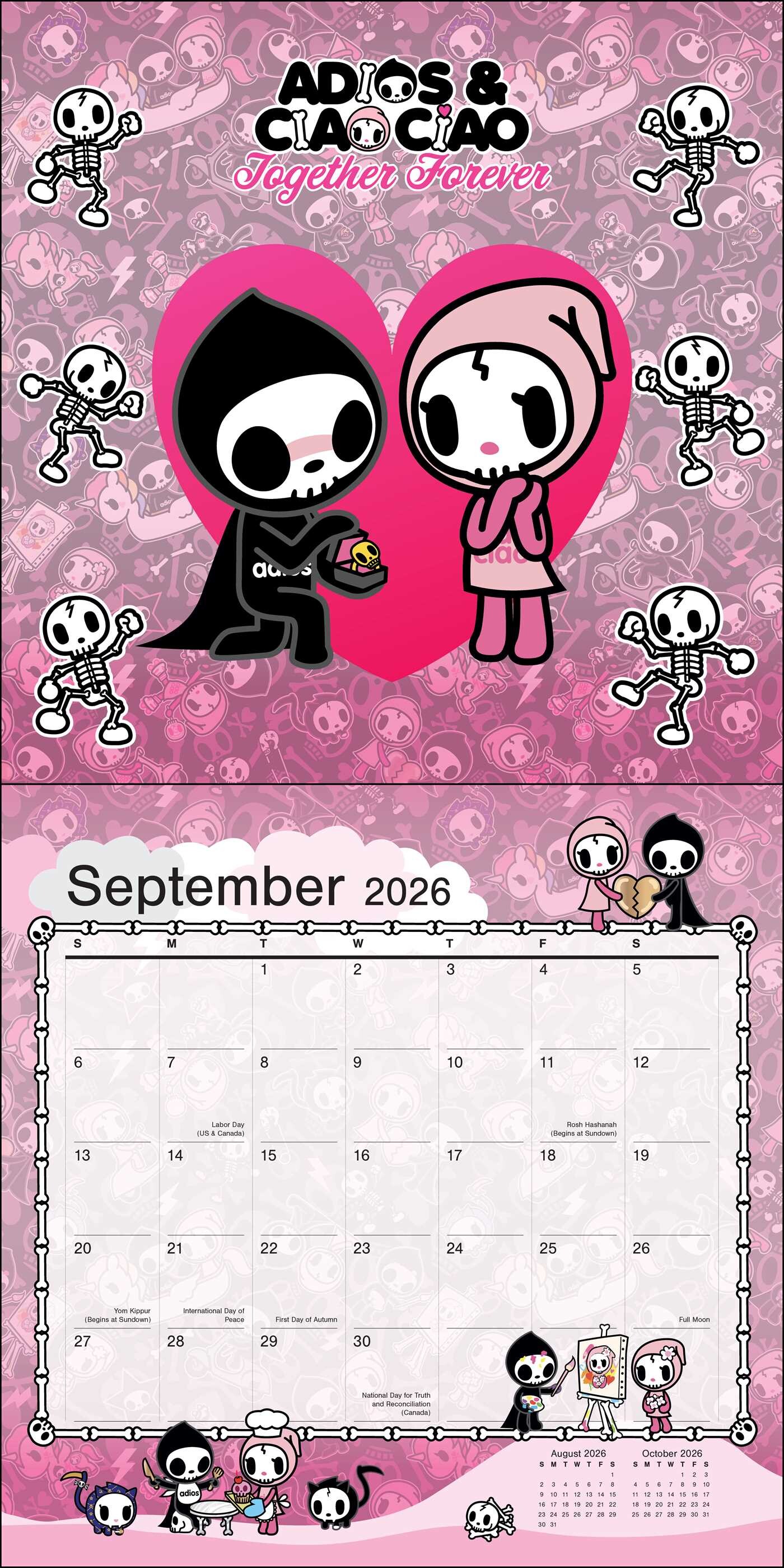 tokidoki 2026 Wall Calendar (Includes Stickers) - Book Summary & Video ...