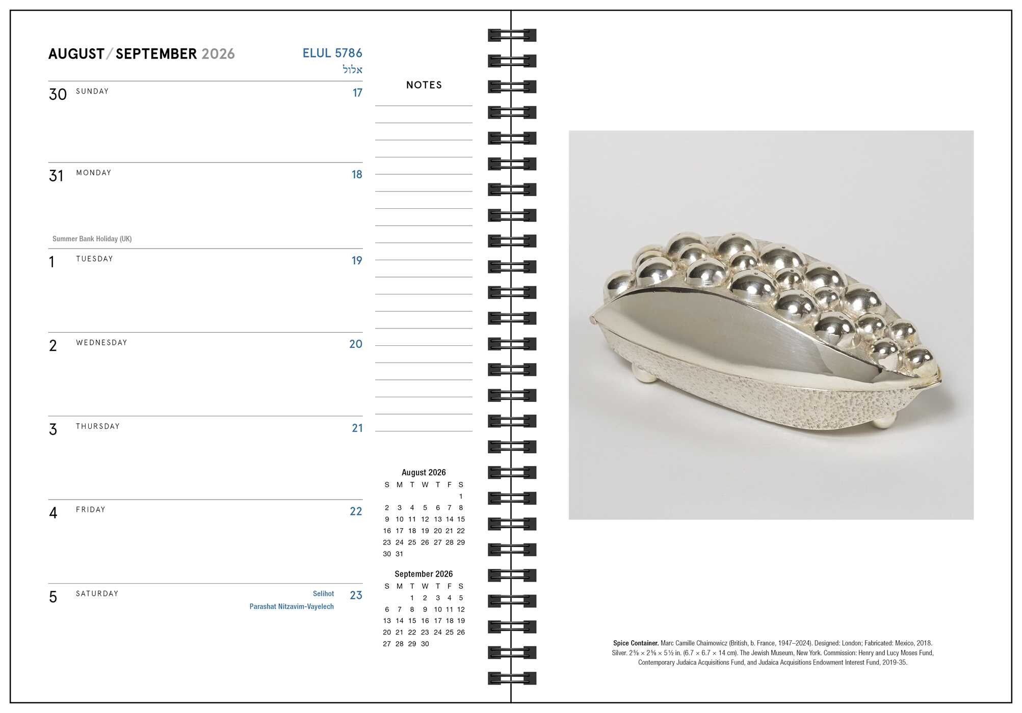 The Jewish Calendar 2026–2027 (5787) 16-Month Planner - Book Summary ...