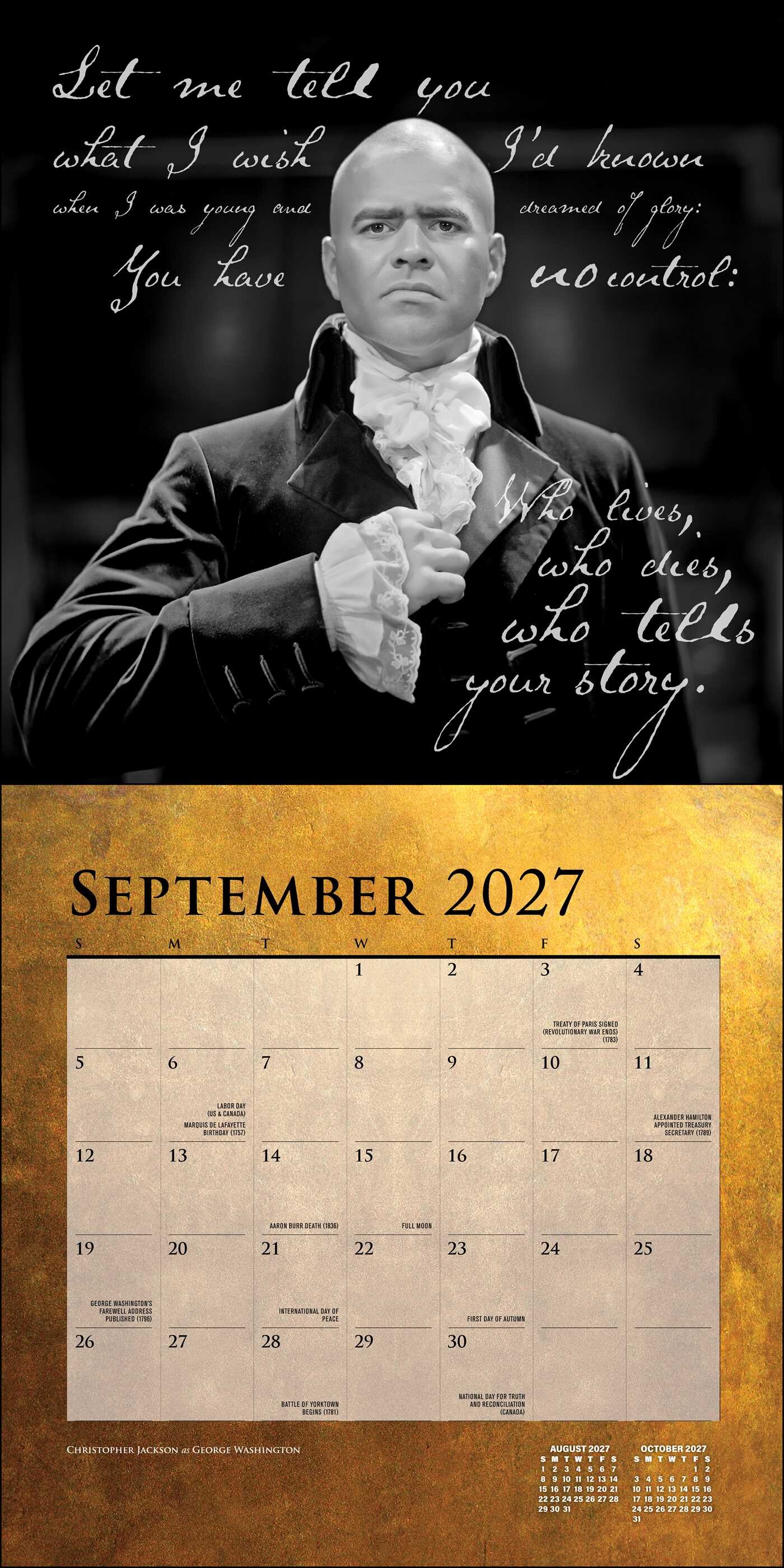 Hamilton 2027 Wall Calendar - Book Summary & Video | Official Publisher ...