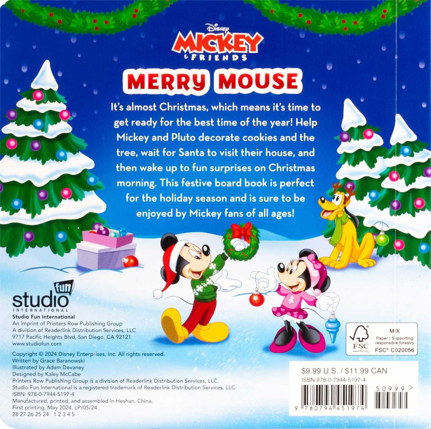 Disney Mickey: Merry Mouse | Book by Grace Baranowski | Official ...