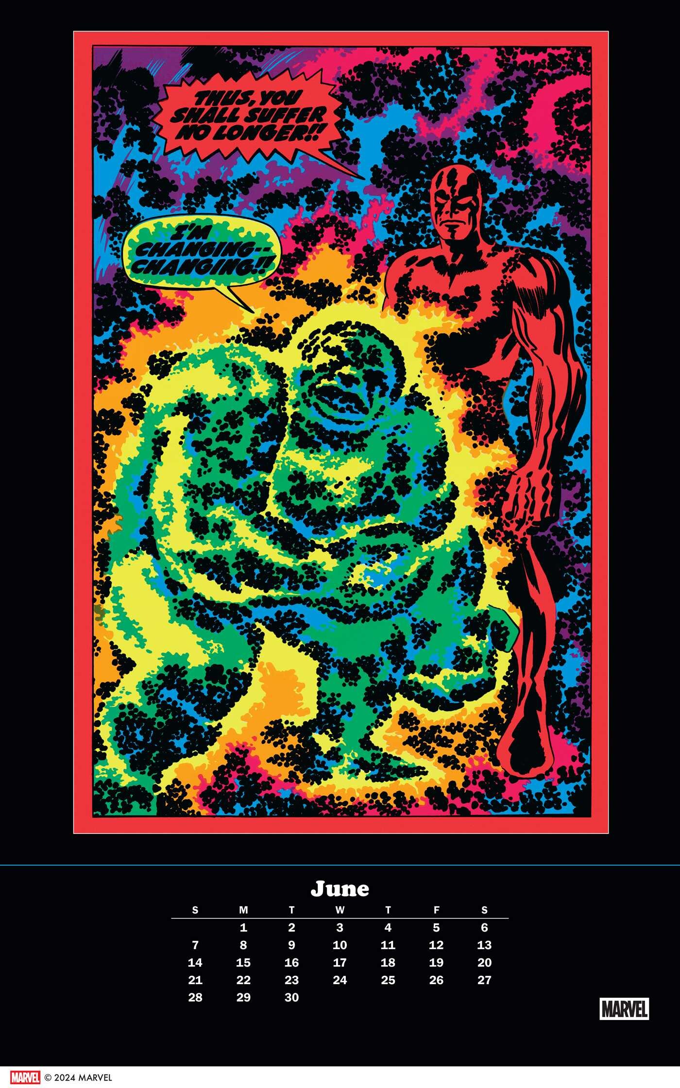 Marvel Classic Black Light 2026 Poster Calendar with 12 Frameable ...