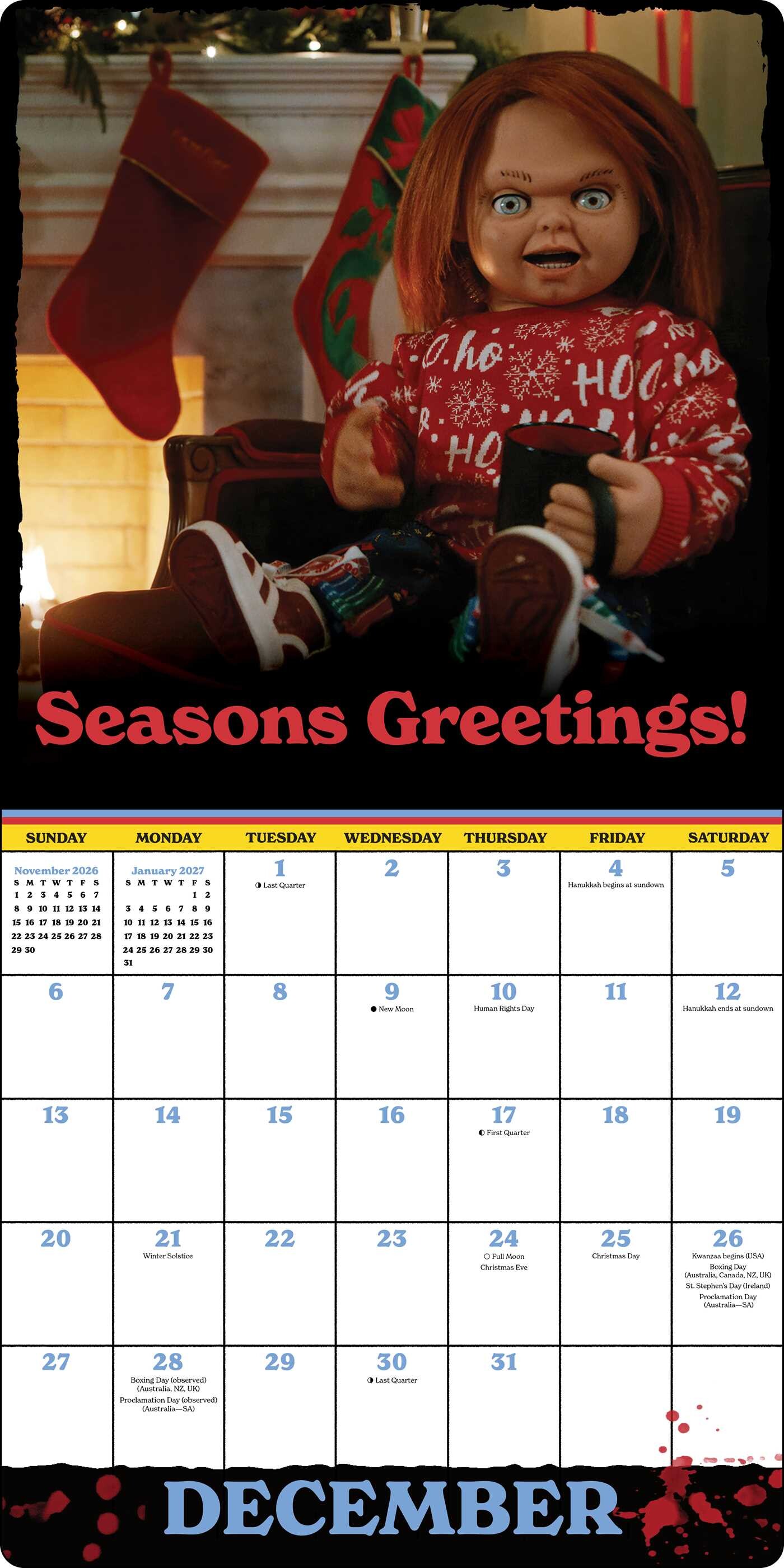 Chucky 2026 Wall Calendar - Book Summary & Video | Official Publisher ...