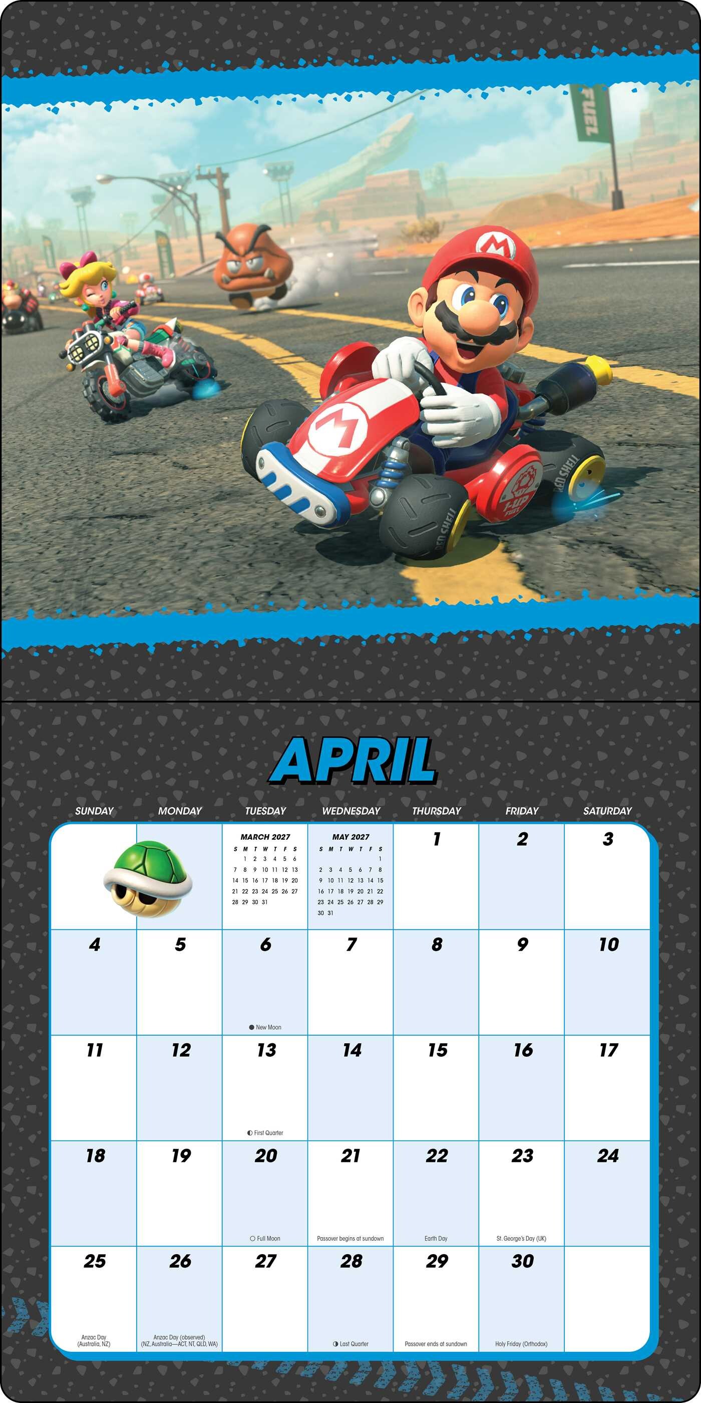 Mario Kart World 2027 Wall Calendar with Bonus Stickers - Book Summary ...