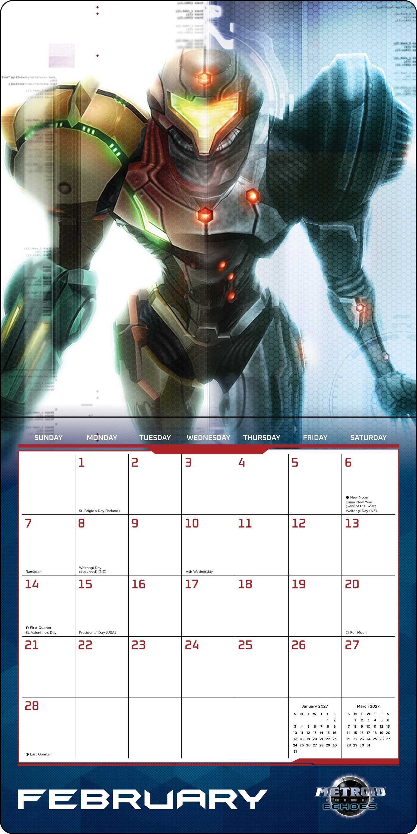 Metroid 2027 Wall Calendar - Book Summary & Video | Official Publisher ...