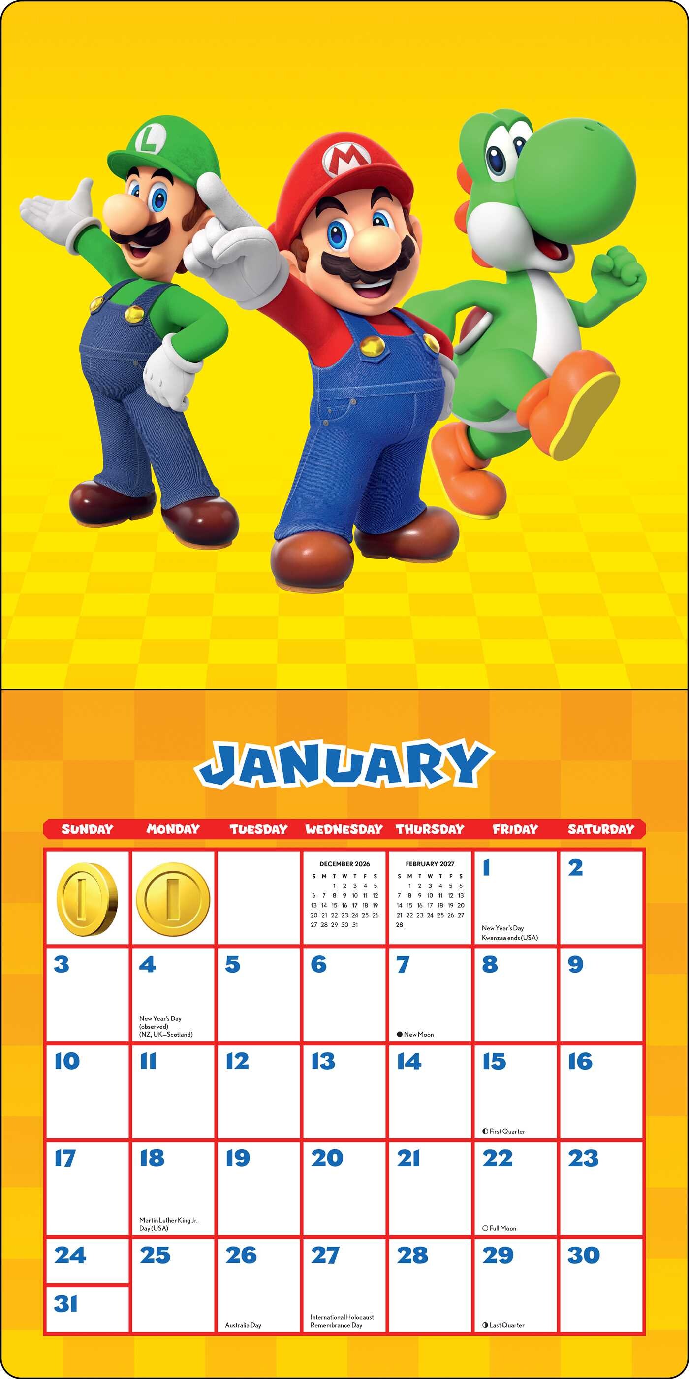 Super Mario 2027 Wall Calendar - Book Summary & Video | Official ...