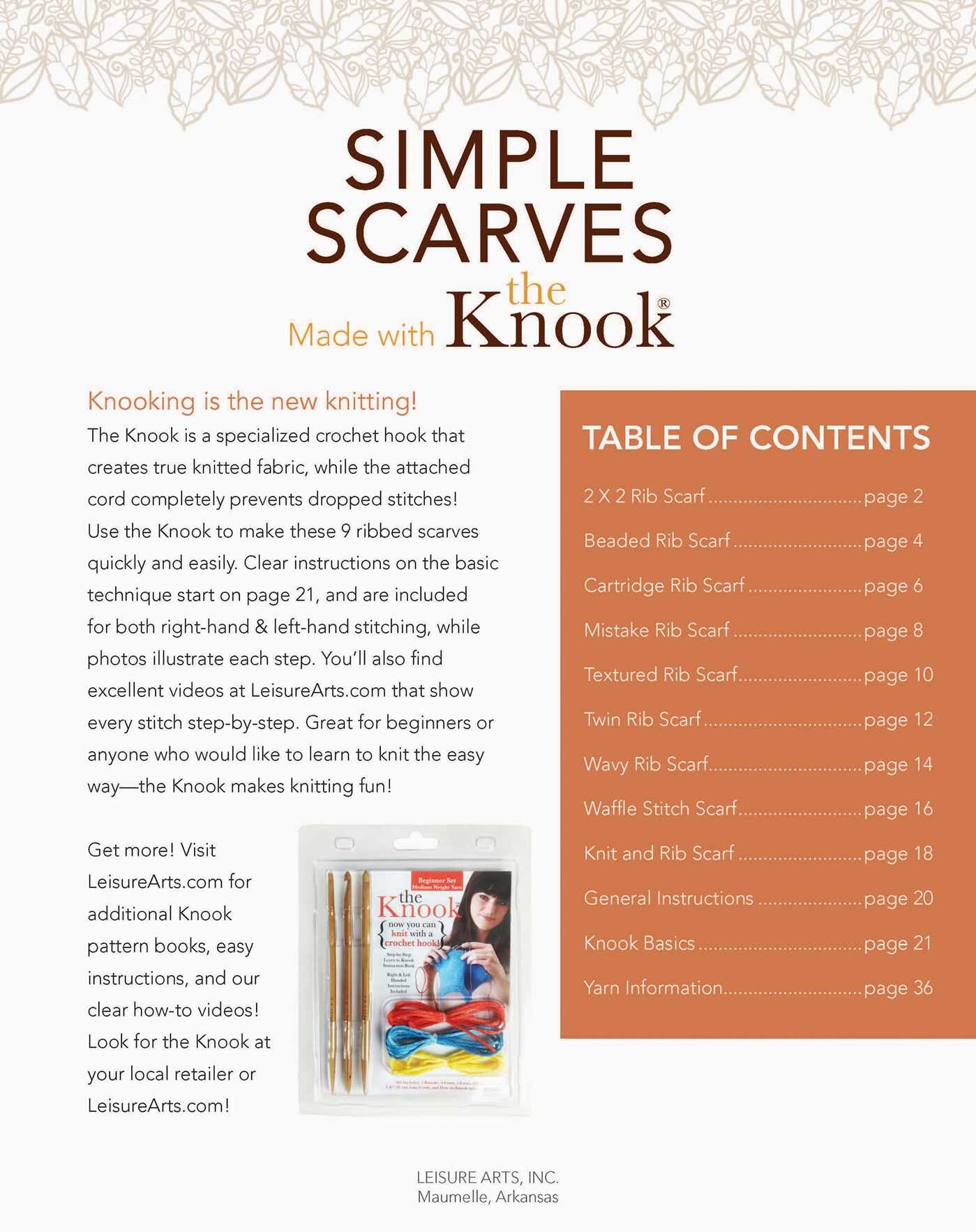 Simple Scarves Made with the Knook | Book by Margaret Wilson | Official ...