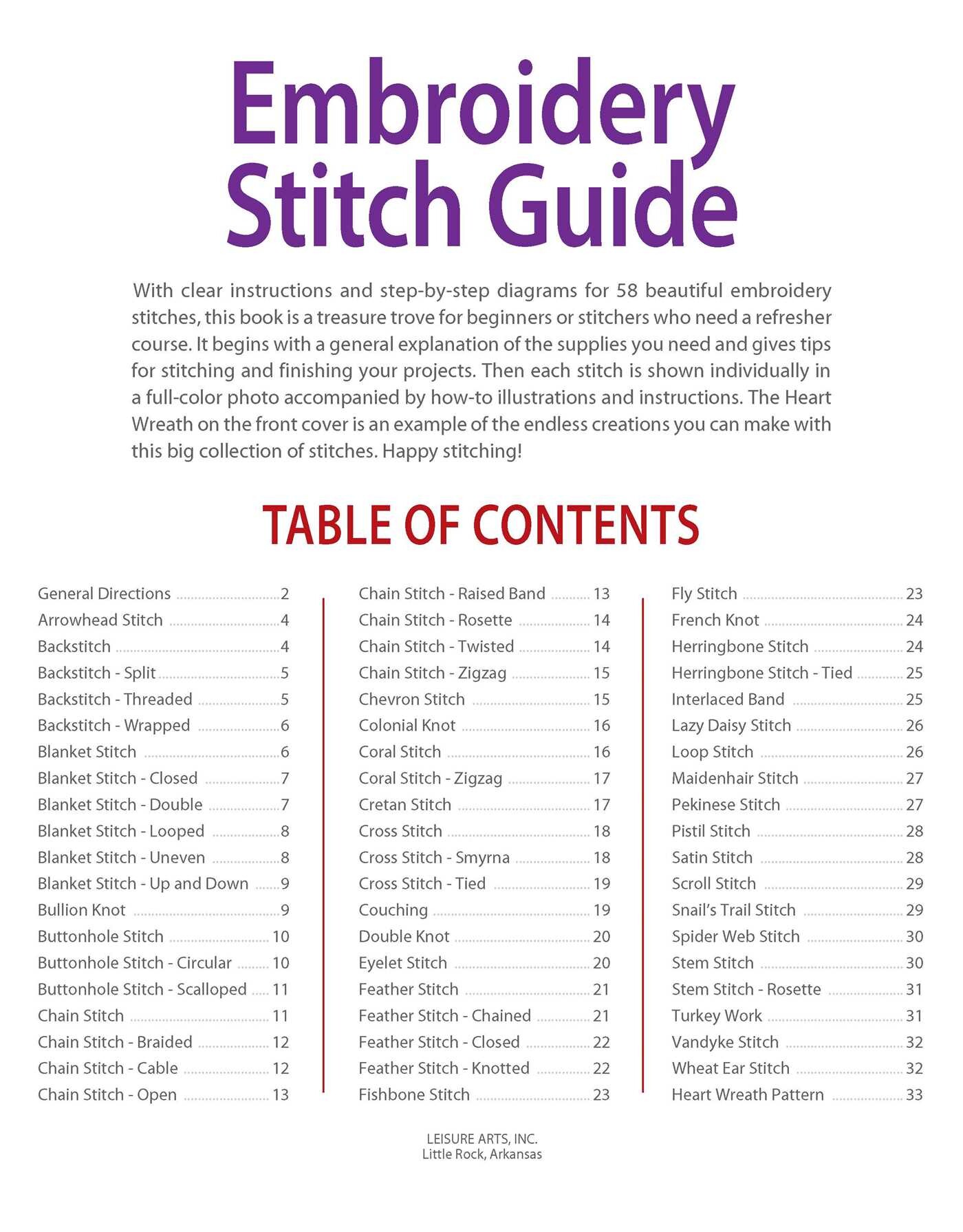 Embroidery Stitch Guide | Book by Linda Causee | Official Publisher ...