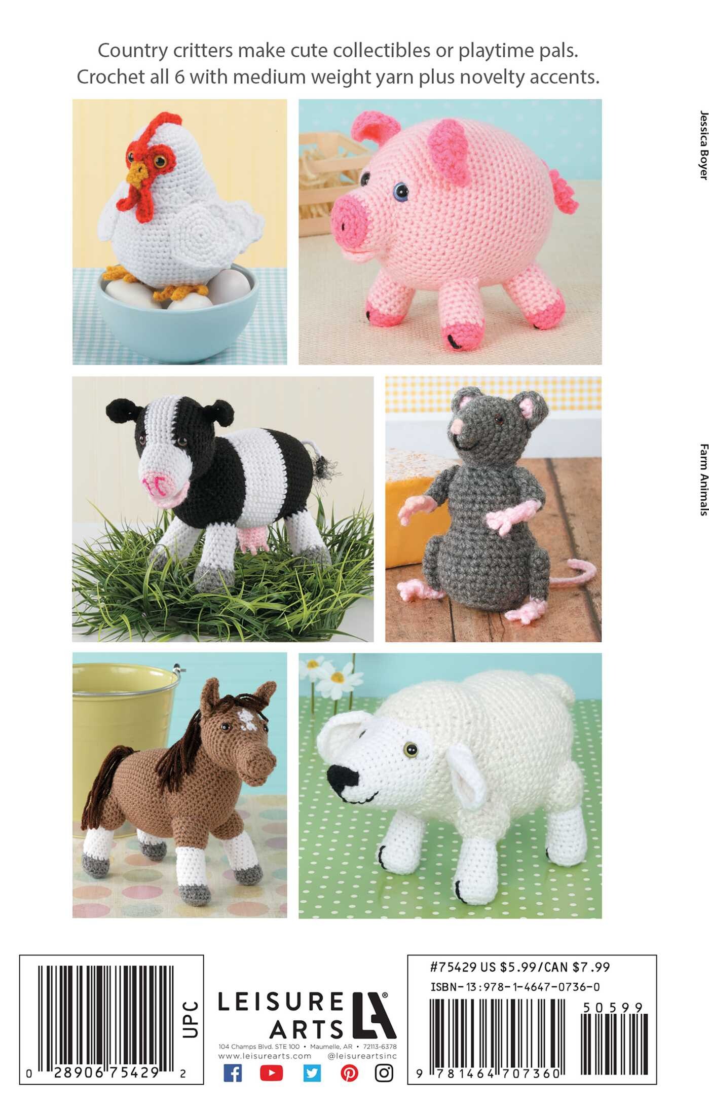 Crochet Farm Animals | Book by Jessica Boyer | Official Publisher Page | Simon & Schuster