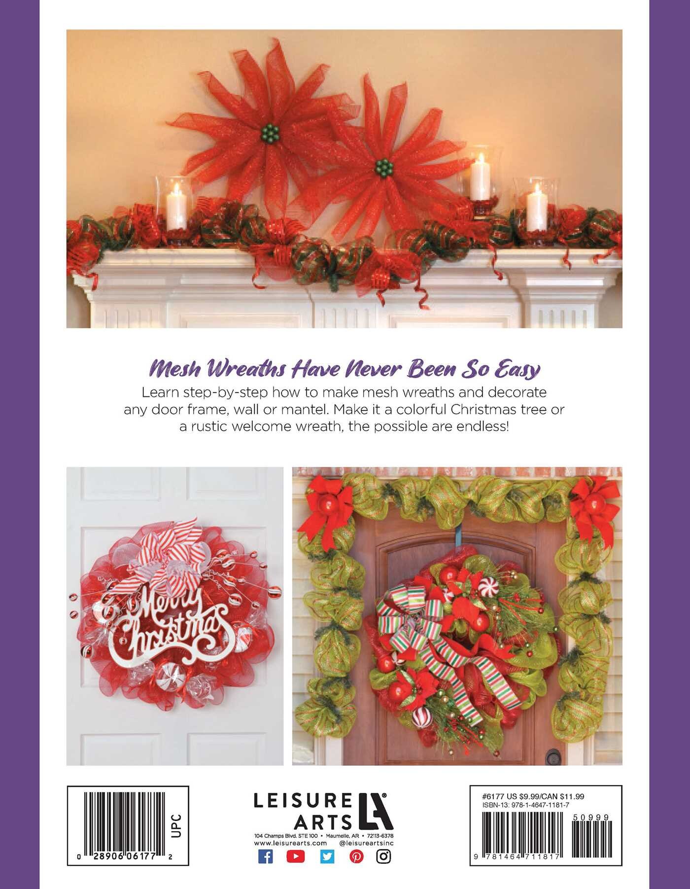 Learn to Make Deco Mesh Wreaths | Book by Leisure Arts | Official ...