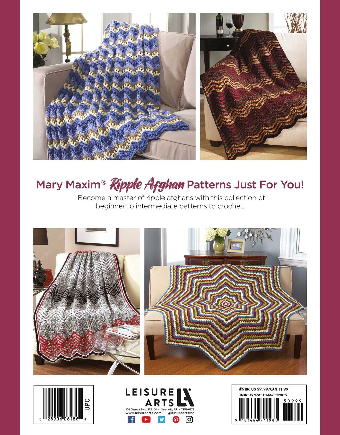 The Best of Mary Maxim Ripple Afghans | Book by Mary Maxim | Official ...