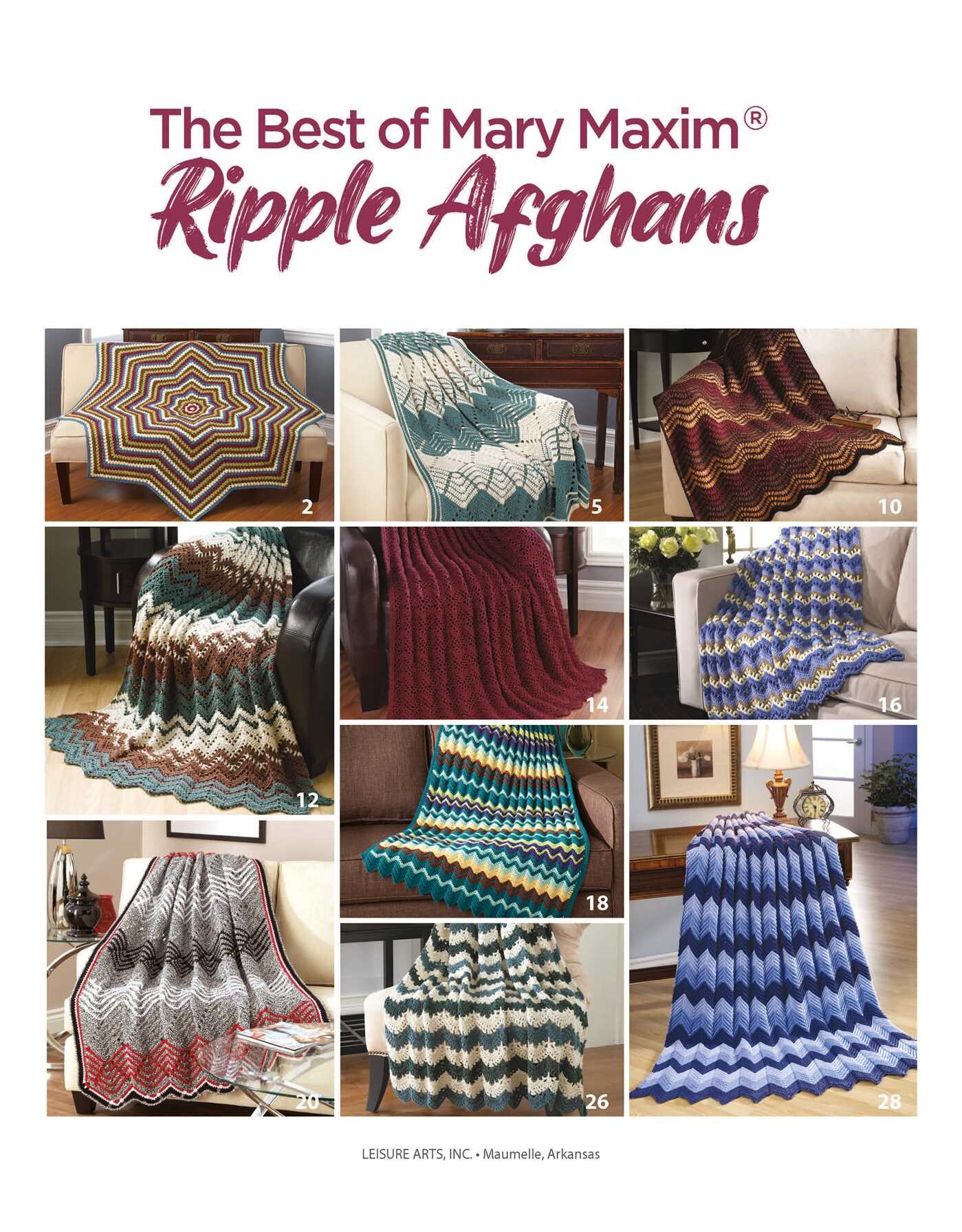 The Best of Mary Maxim Ripple Afghans | Book by Mary Maxim | Official ...