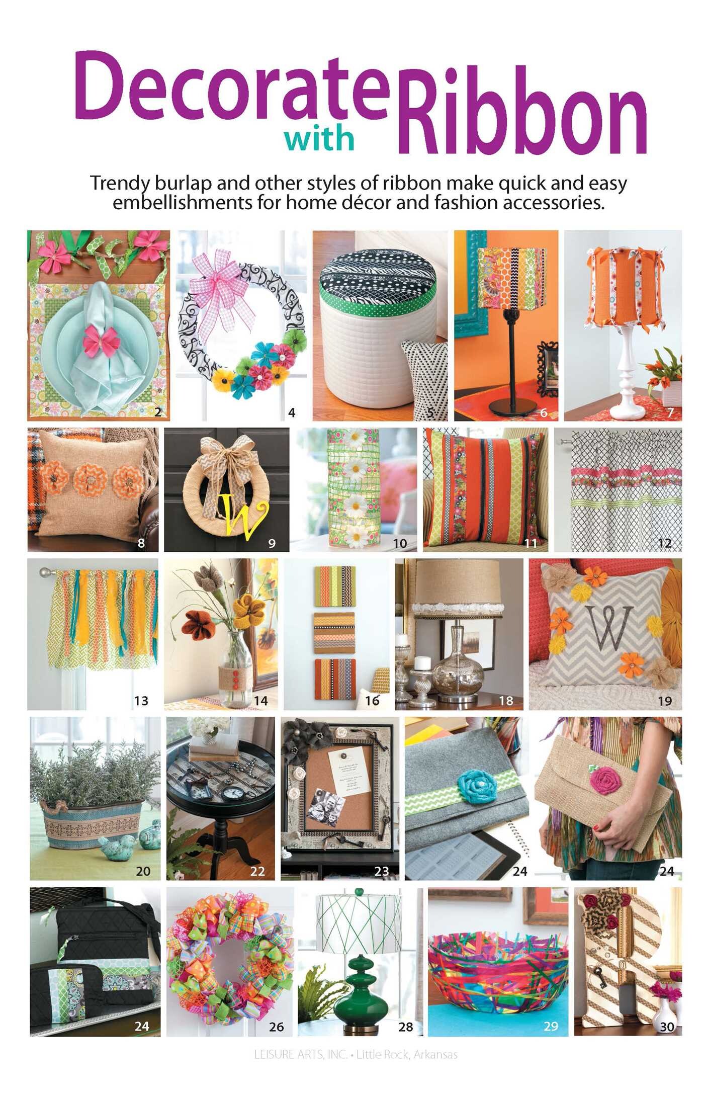 Decorate with Ribbon | Book by Leisure Arts | Official Publisher Page ...