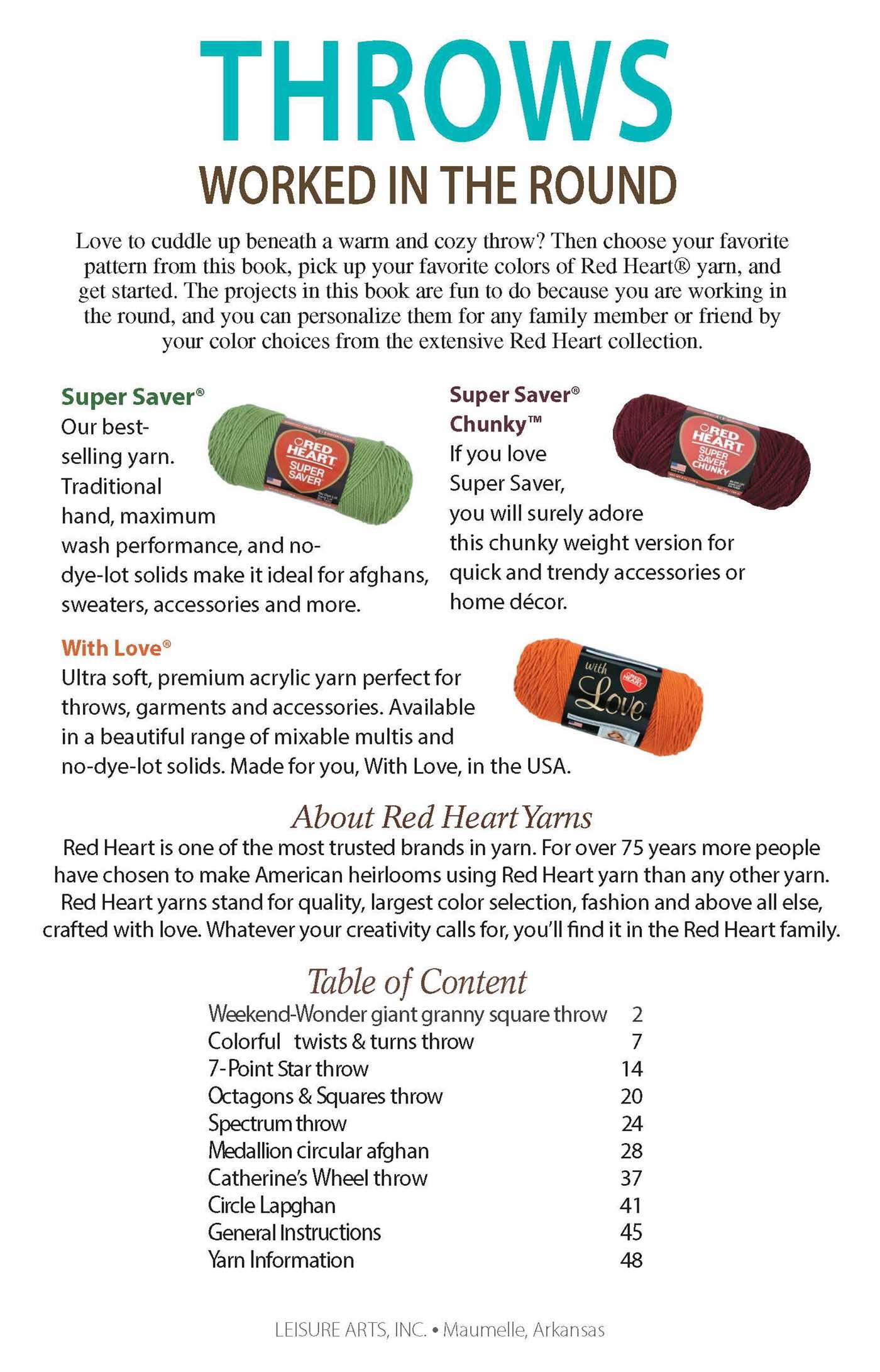 Crochet Throws Worked in the Round | Book by Leisure Arts | Official ...