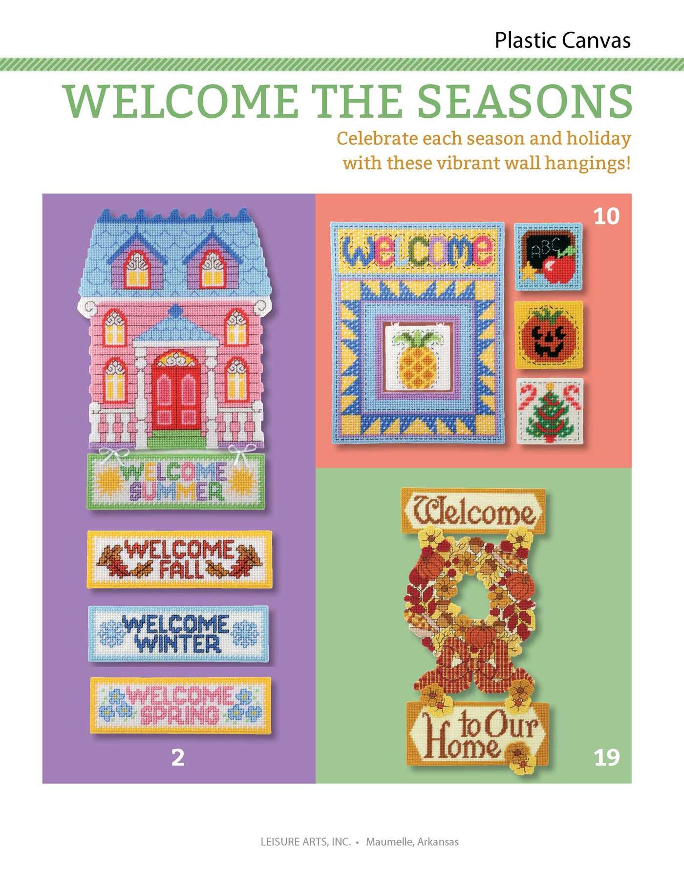 Welcome the Seasons Pastic Canvas Projects | Book by Herrschner ...