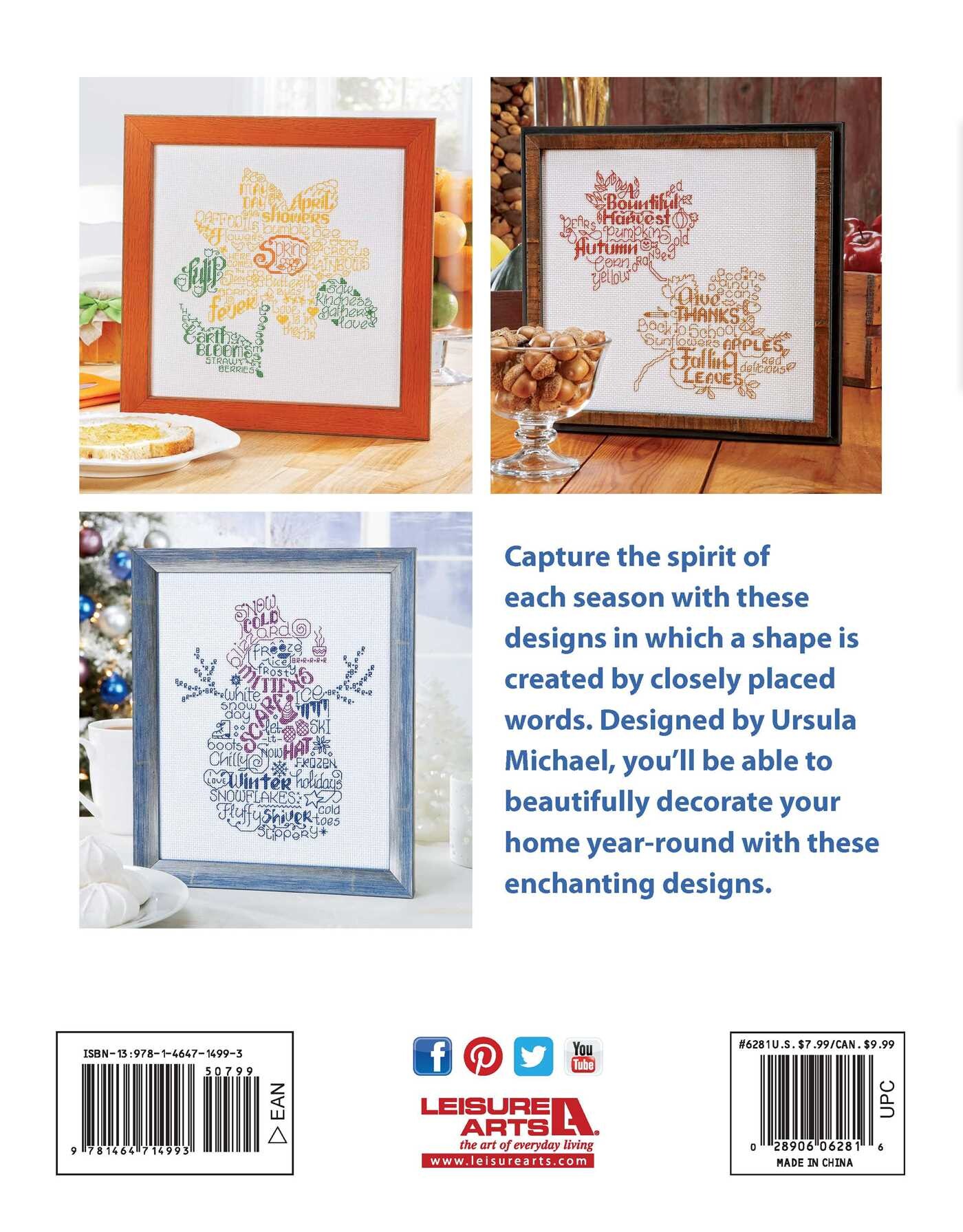 Seasonal Wordplay Cross Stitch | Book by Ursula Michael | Official ...