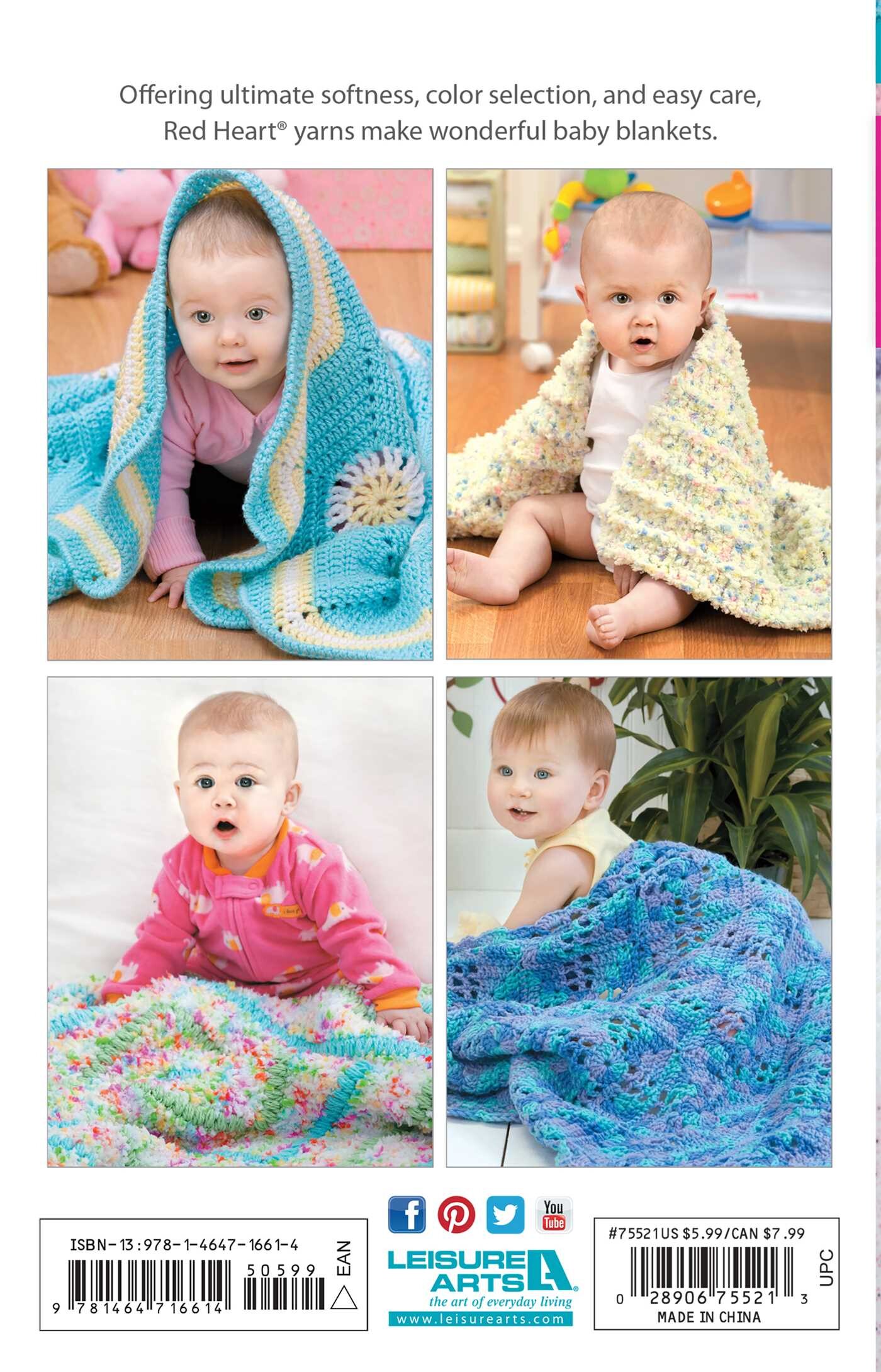 Crochet Bright Baby Blankets | Book by Design Team Red Heart | Official ...