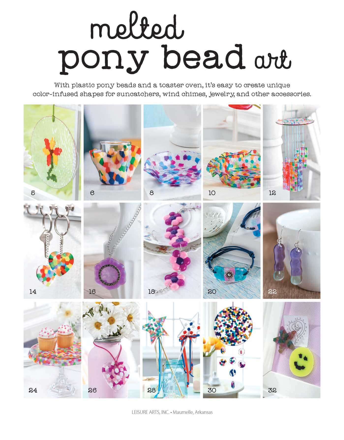 Melted Pony Bead Art | Book by Leisure Arts | Official Publisher Page ...