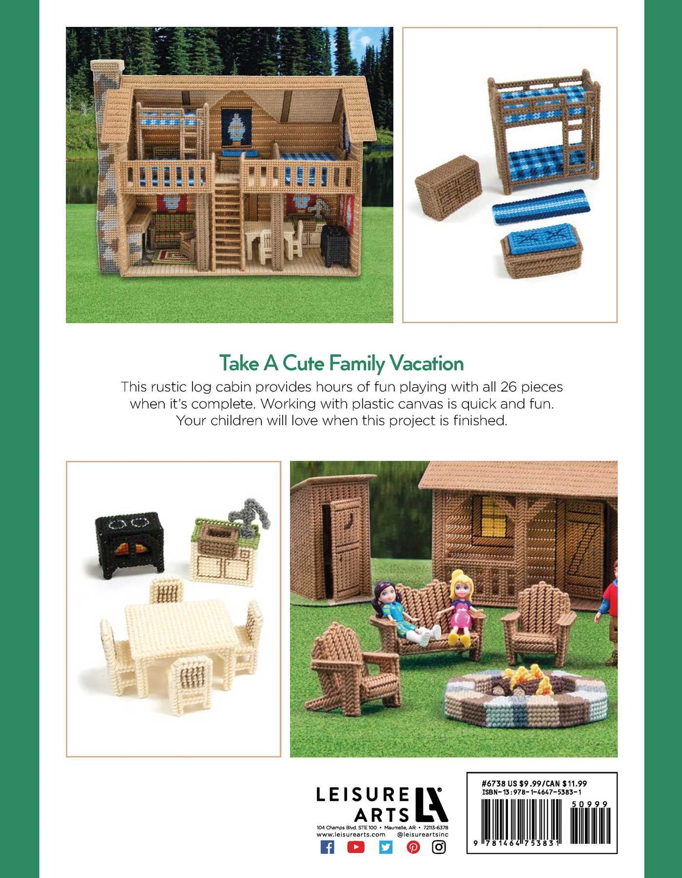 Log Cabin in Plastic Canvas | Book by Mary Maxim | Official Publisher ...