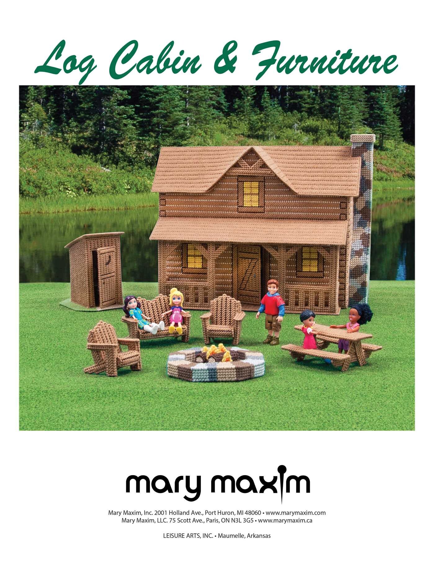 Log Cabin in Plastic Canvas | Book by Mary Maxim | Official Publisher ...