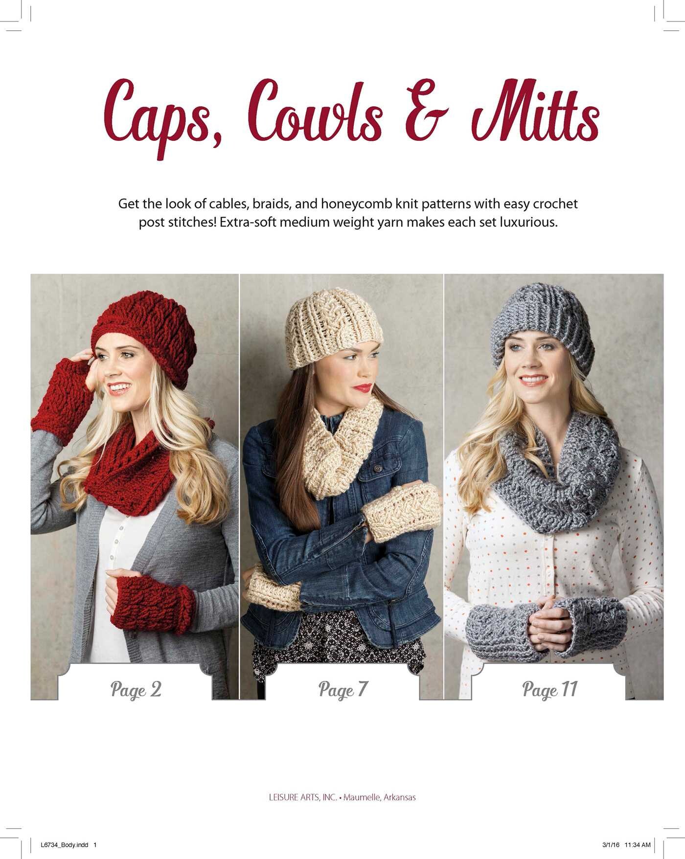 Crochet Caps, Cowls & Mitts | Book by Bonnie Barker | Official ...