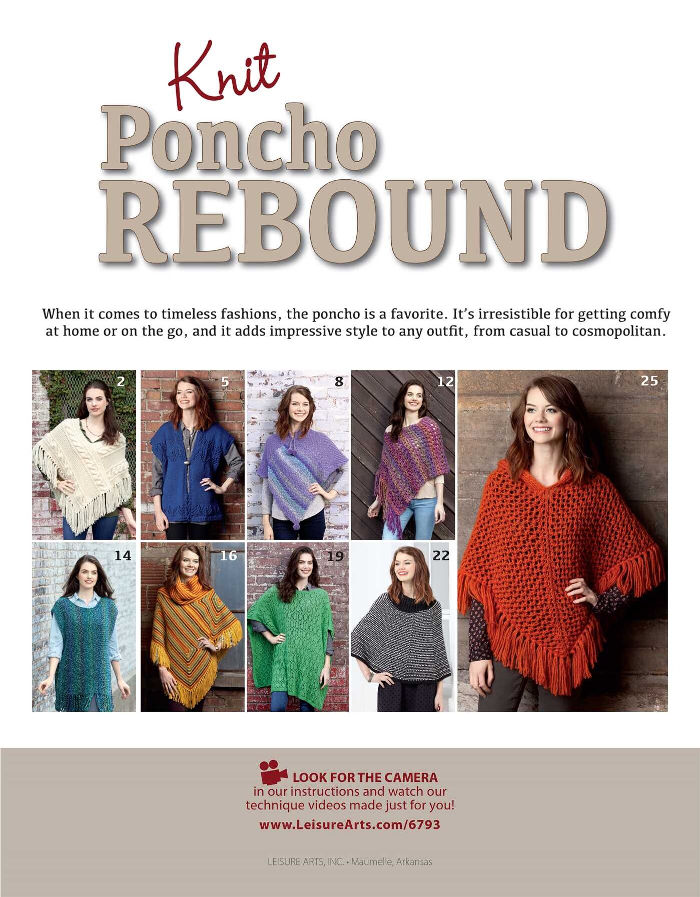 Knit Poncho Rebound | Book by Leisure Arts | Official Publisher Page ...