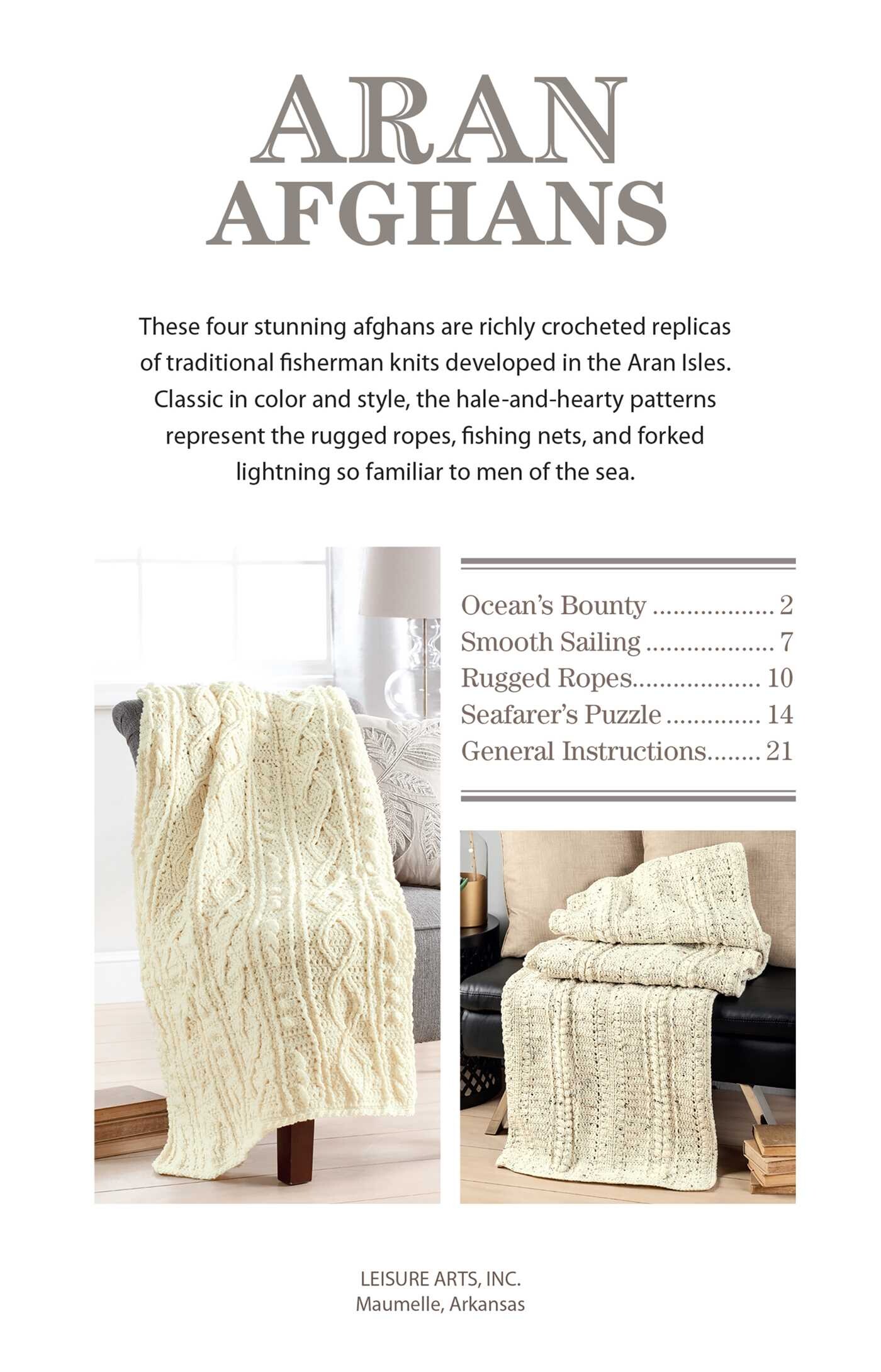 Aran Afghans | Book by Leisure Arts | Official Publisher Page | Simon ...