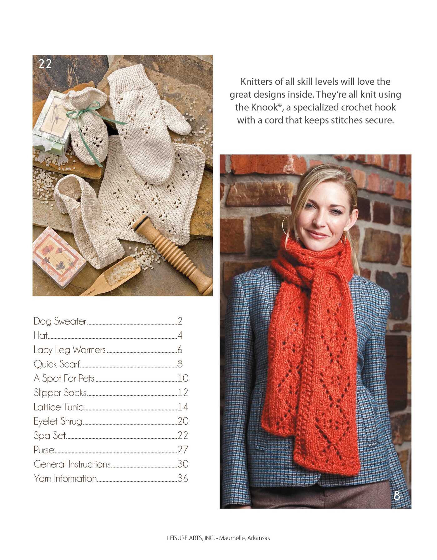 Cozy Knits Made with the Knook | Book by Leisure Arts | Official ...