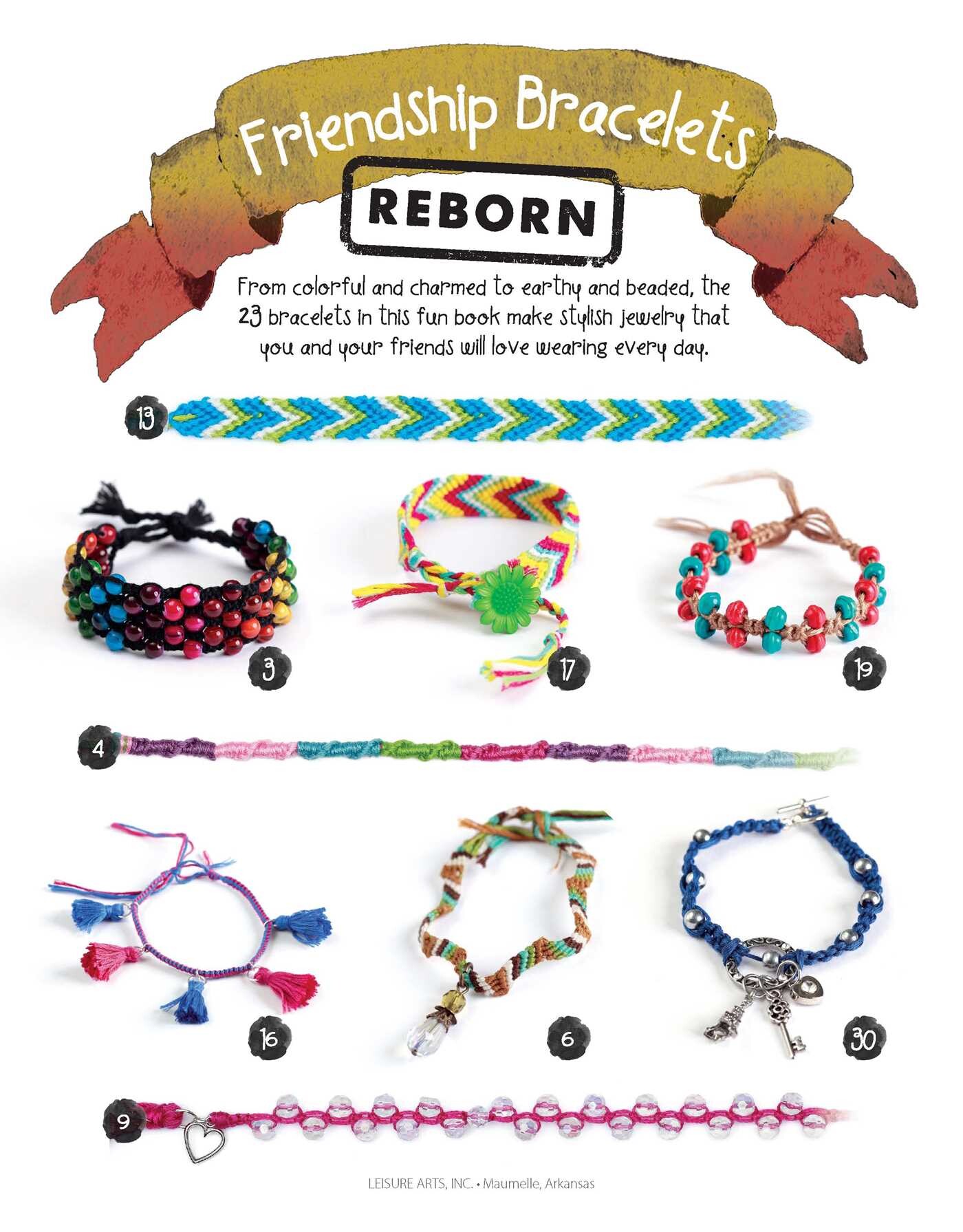 Friendship Bracelets Reborn | Book by Leisure Arts | Official Publisher ...