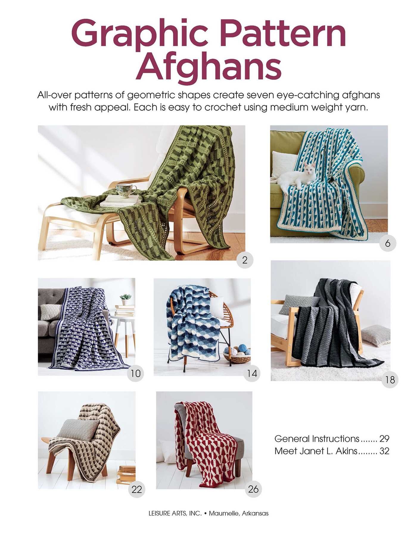 Graphic Pattern Afghans | Book by Janet Akins | Official Publisher Page ...