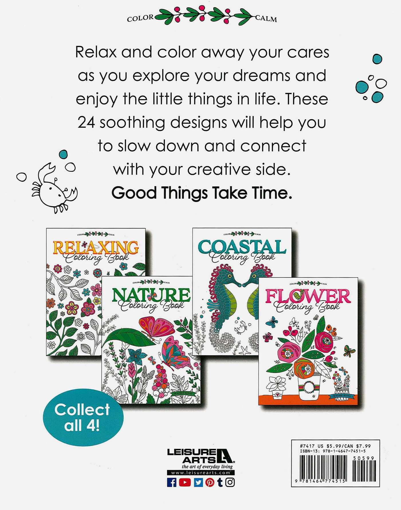 Color Calm Coastal Coloring Book | Book by Sarah Rena Clark | Official ...