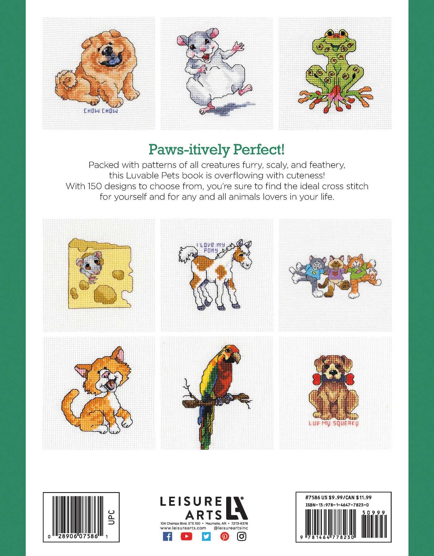 Cross Stitch Loveable Pets | Book by Megan Glaser | Official Publisher ...