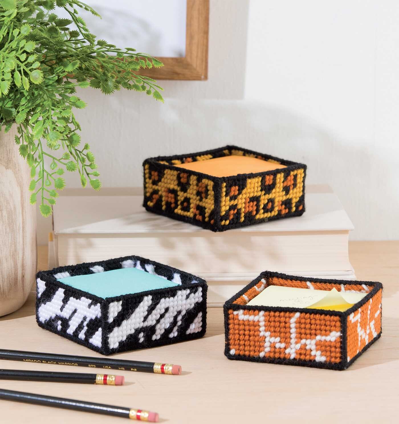 Wild for Style— Plastic Canvas Desk Sets and Accessories for Your Home ...