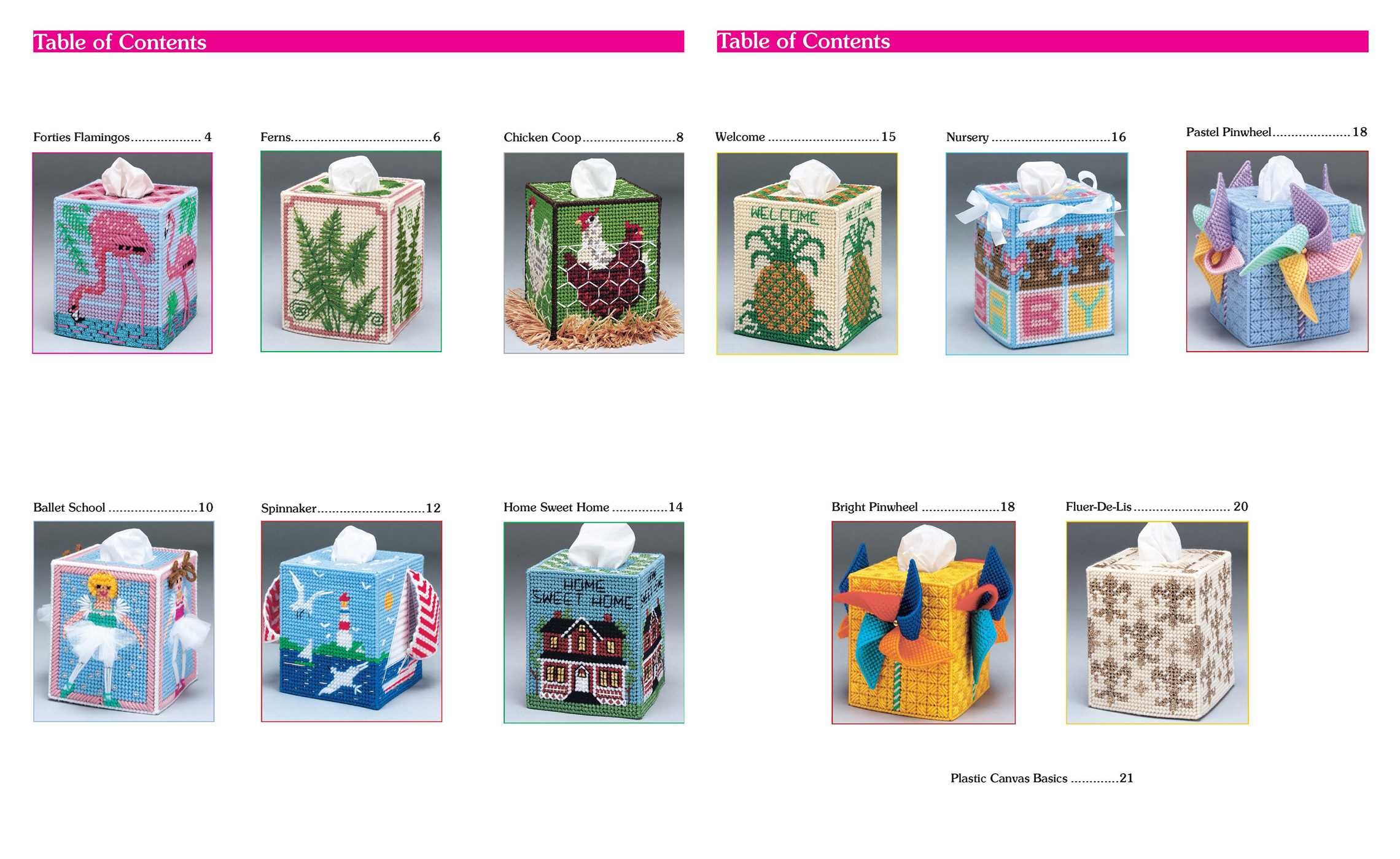 Room by Room Pastic Canvas Tissue Box Covers | Book by Conn Baker ...