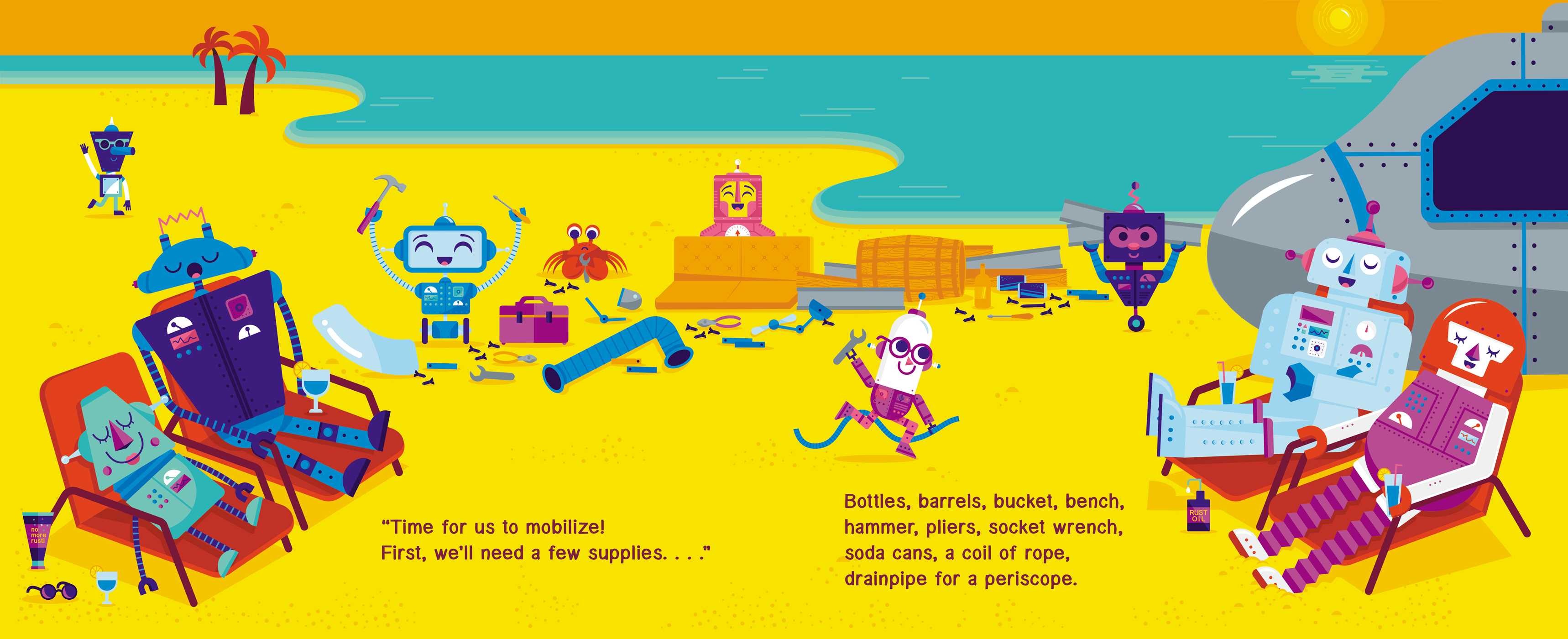 Bitty Bot's Big Beach Getaway | Book by Tim McCanna, Tad Carpenter ...