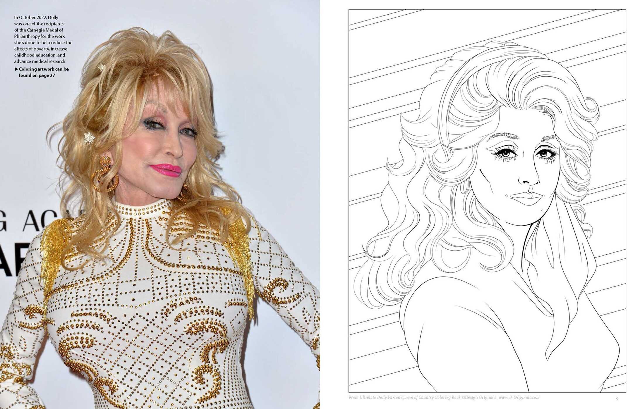 Ultimate Dolly Parton Queen of Country Coloring Book | Book by Ava ...