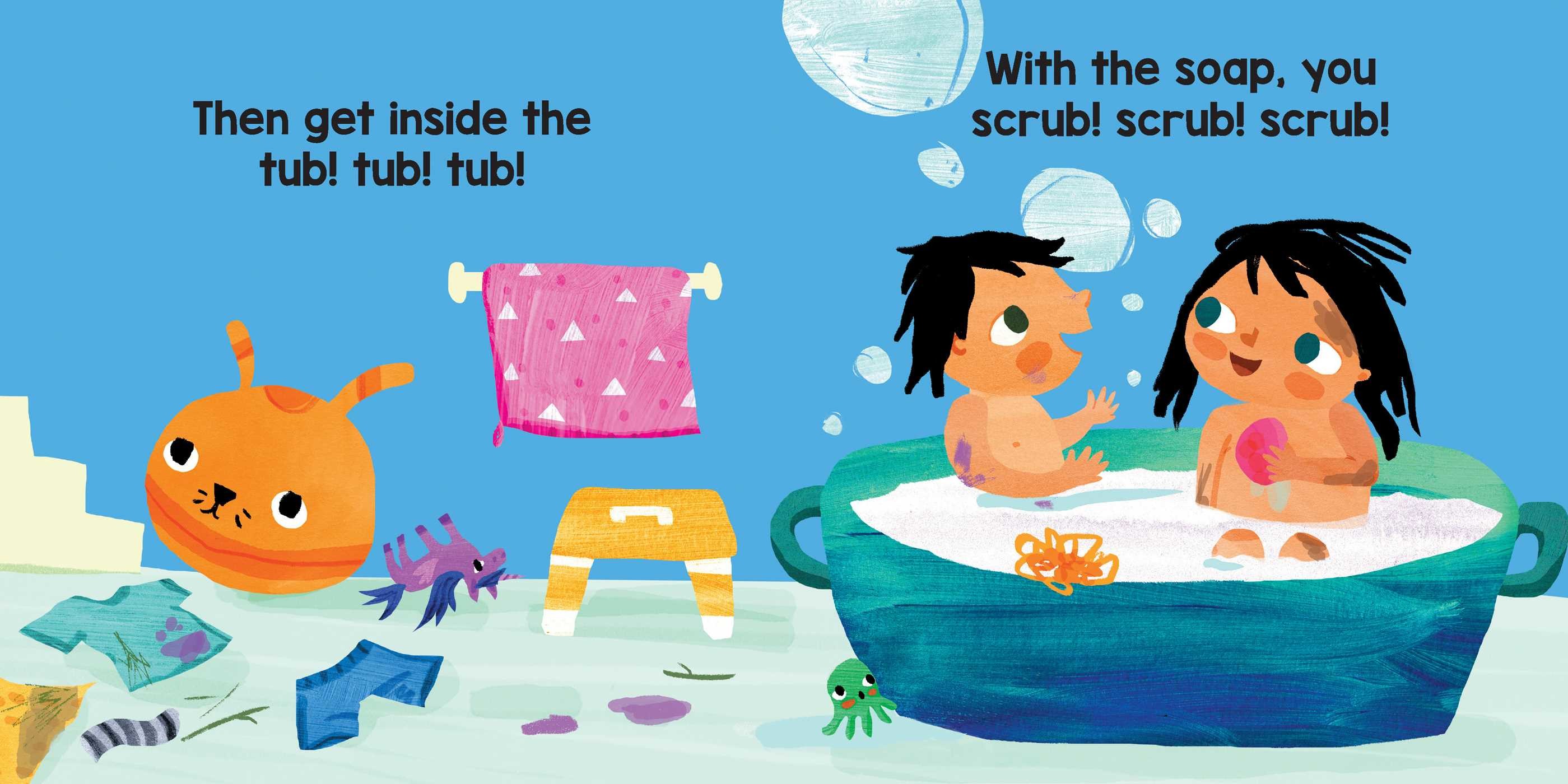 Bath! Bath! Bath! (A Baby Steps Bath Time Board Book for Toddlers ...