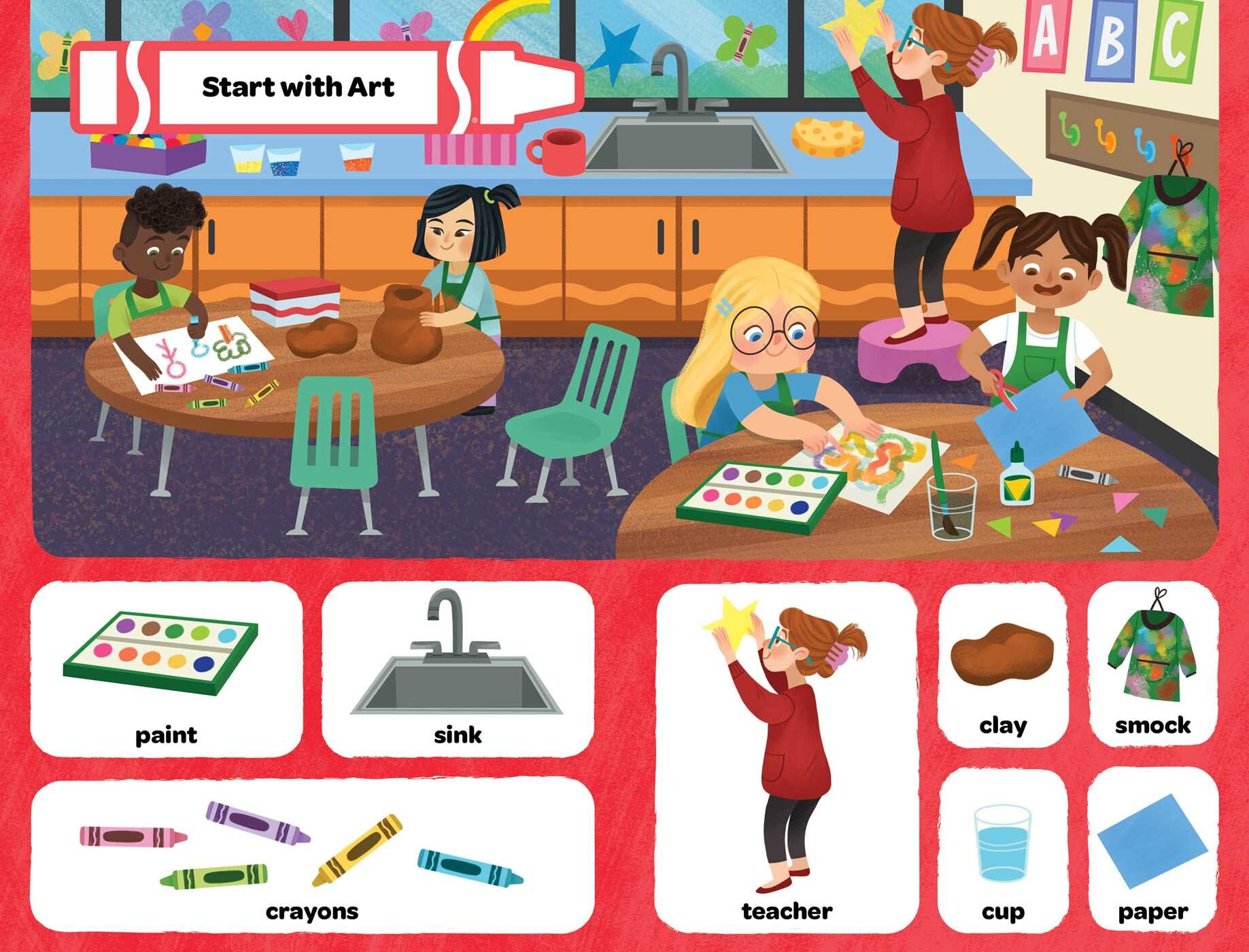 Crayola: 100 First Words of Creativity | Book by BuzzPop, Melanie ...