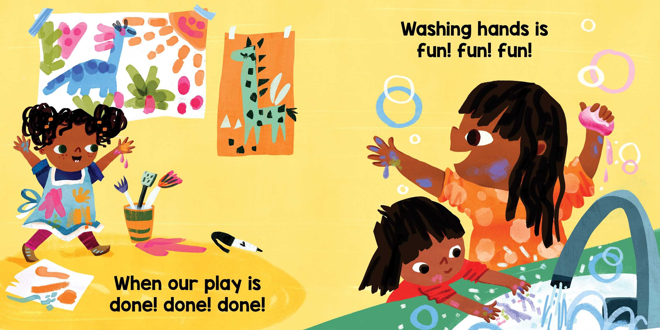 Wash! Wash! Wash! (A Baby Steps Hand Washing Board Book for Toddlers ...