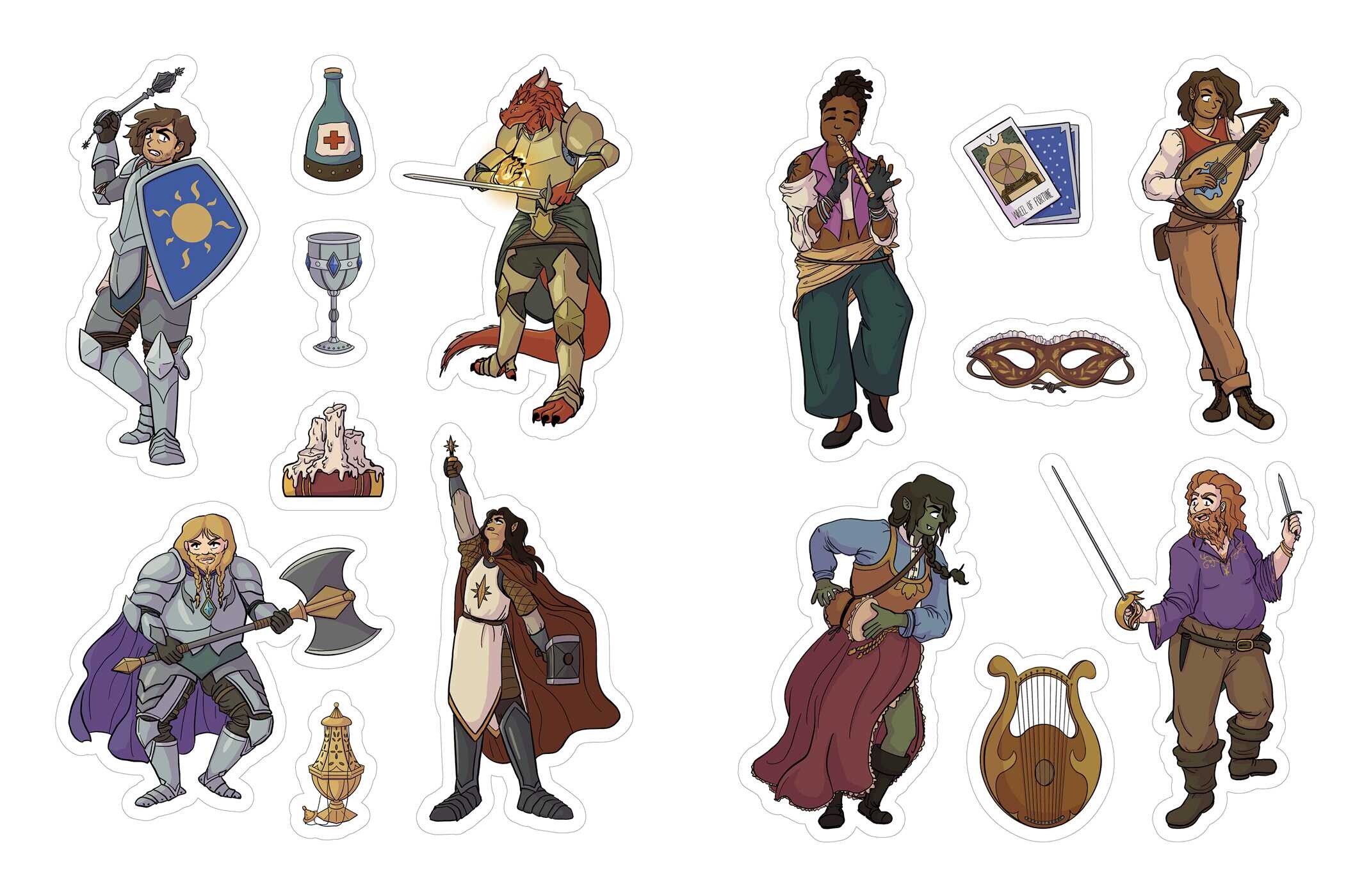 The Düngeonmeister RPG Sticker Book | Book by Jef Aldrich, Jon Taylor ...