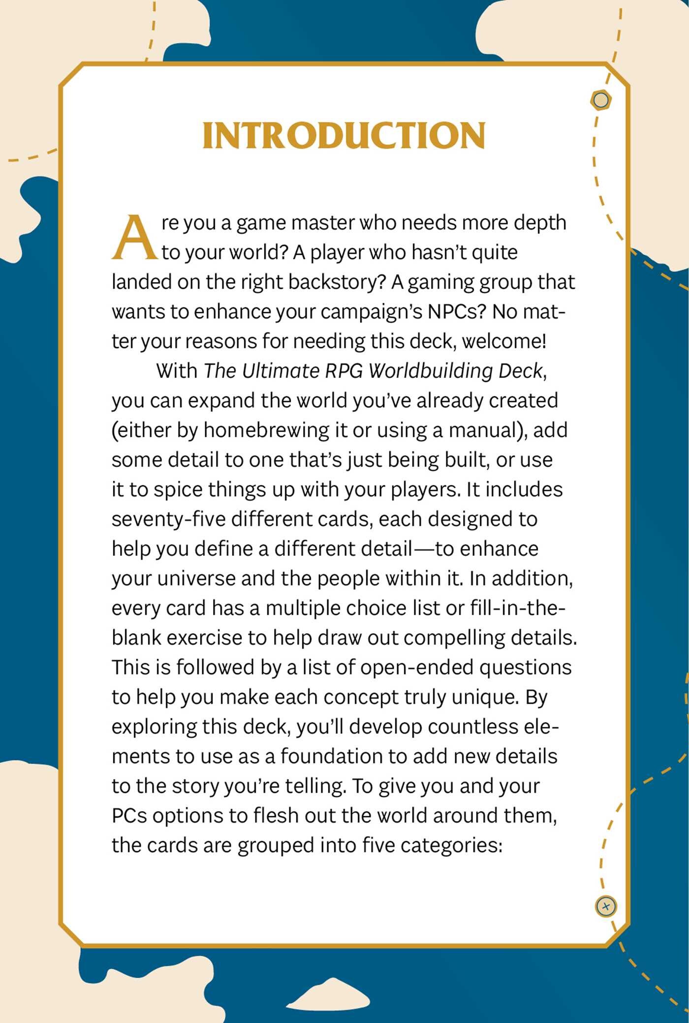 The Ultimate RPG Worldbuilding Deck - Book Summary & Video | Official ...