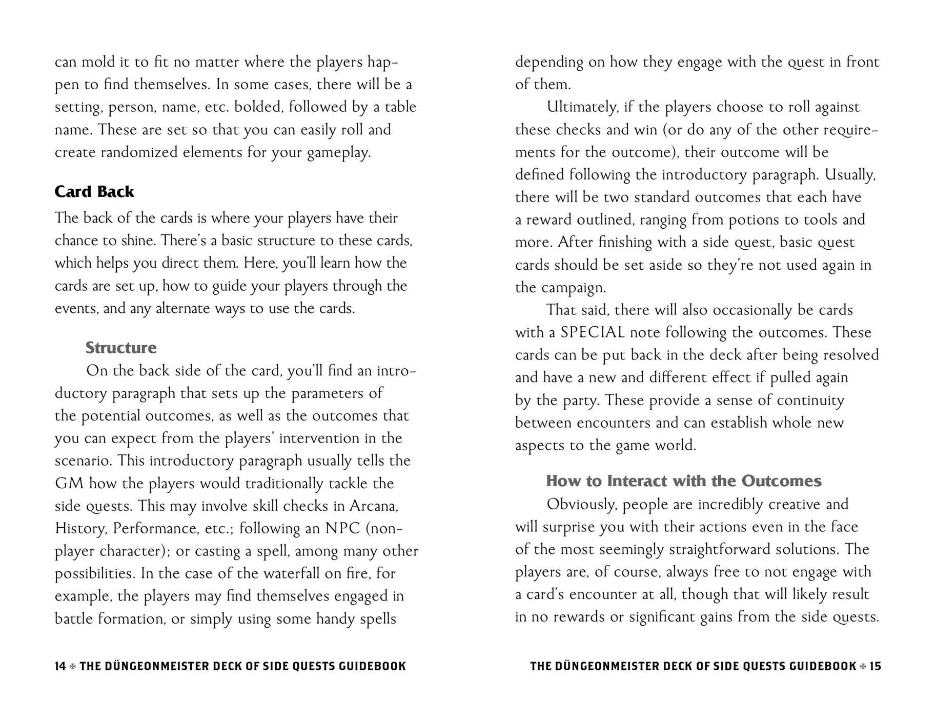 The Düngeonmeister Deck of Side Quests - Book Summary & Video ...